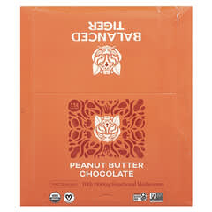 Balanced Tiger, プロテインバー、ピーナッツバターチョコレート、12本、各44g（1.55オンス）