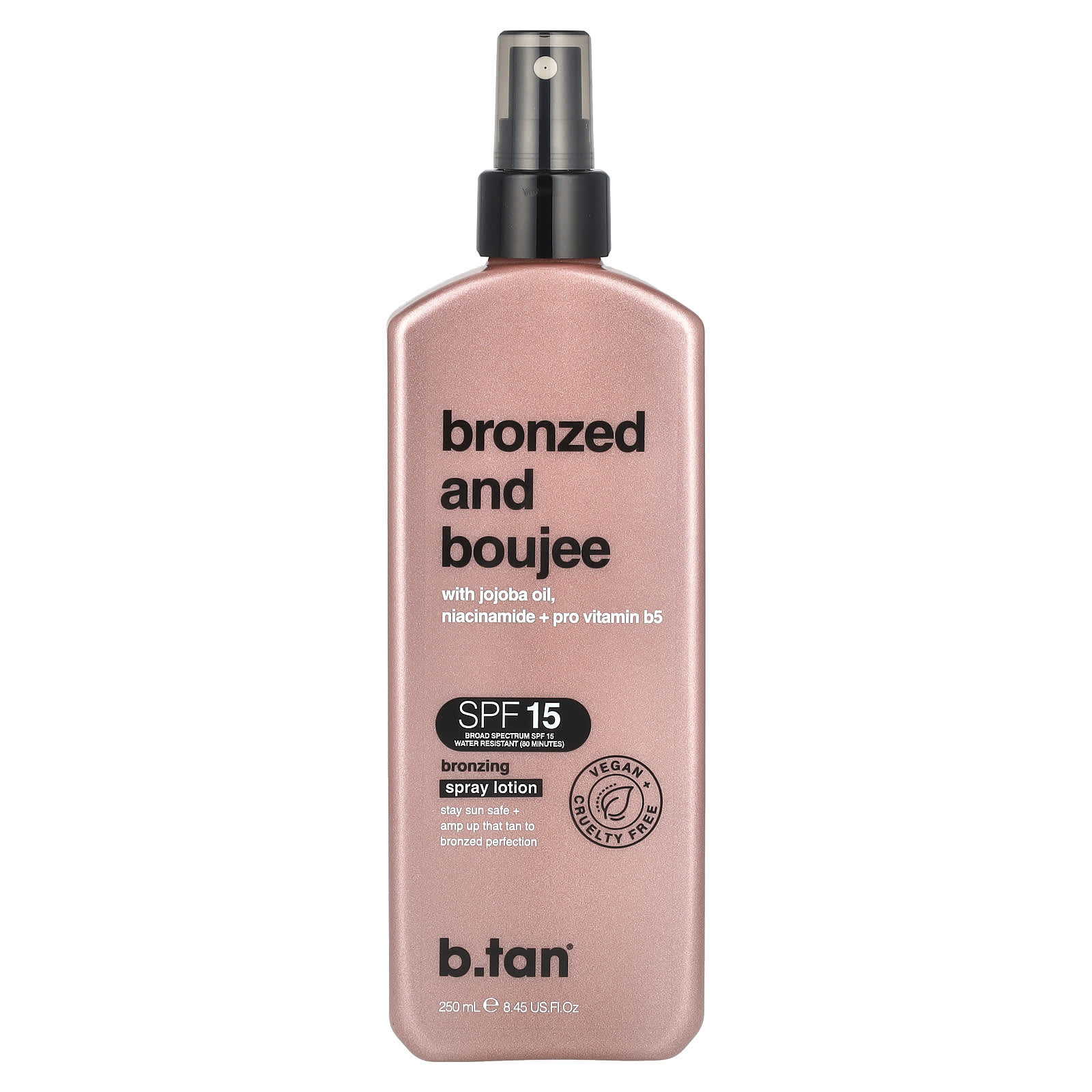 b.tan, Bronzed and Boujee, Bronzing Spray Lotion, SPF 15, 8.45 fl oz ...