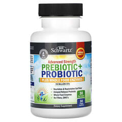 BioSchwartz, Advanced Strength, Prebiotic+Probiotic, 20 Billion CFU, 30 ...