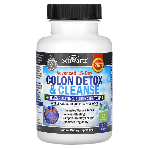 Bioschwartz Advanced 15 Day Colon Detox And Cleanse 45 Capsules