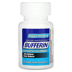 Bufferin, Buffered Aspirin (NSAID), Regular Strength, 650 mg, 130 ...
