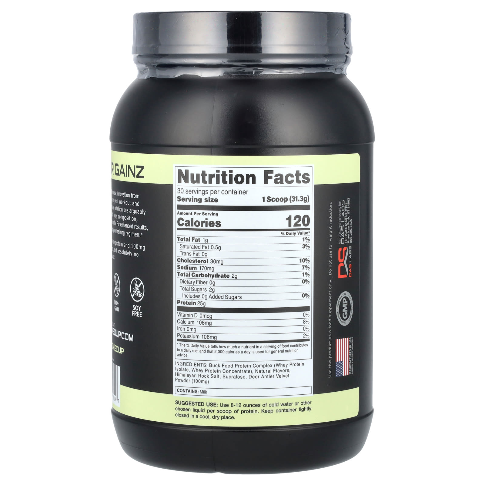 Bucked Up, Buck Feed, Original Protein, Vanilla, 33.12 oz (939 g)