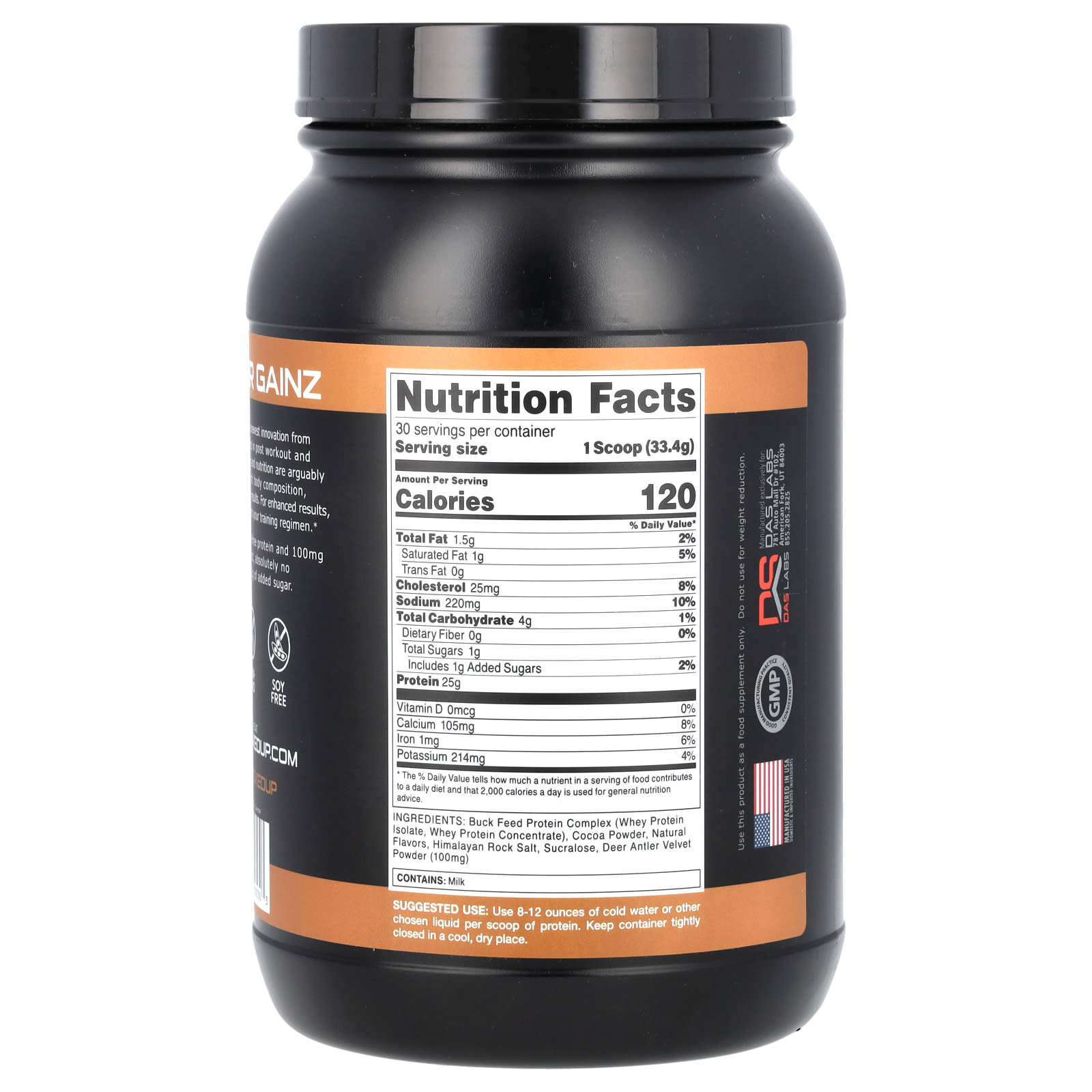 Bucked Up, Buck Feed, Original Protein, Chocolate, 35.34 oz (1,002 g)