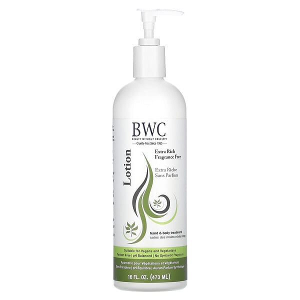 Beauty Without Cruelty, Hand & Body Treatment Lotion, Extra Rich ...