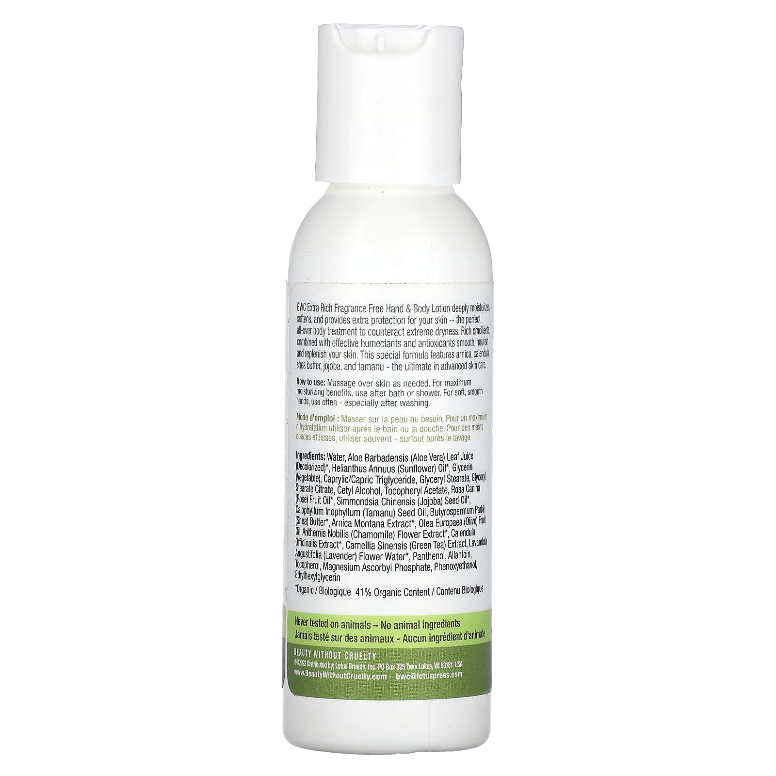 Beauty Without Cruelty, Hand & Body Treatment Lotion, Extra Rich ...