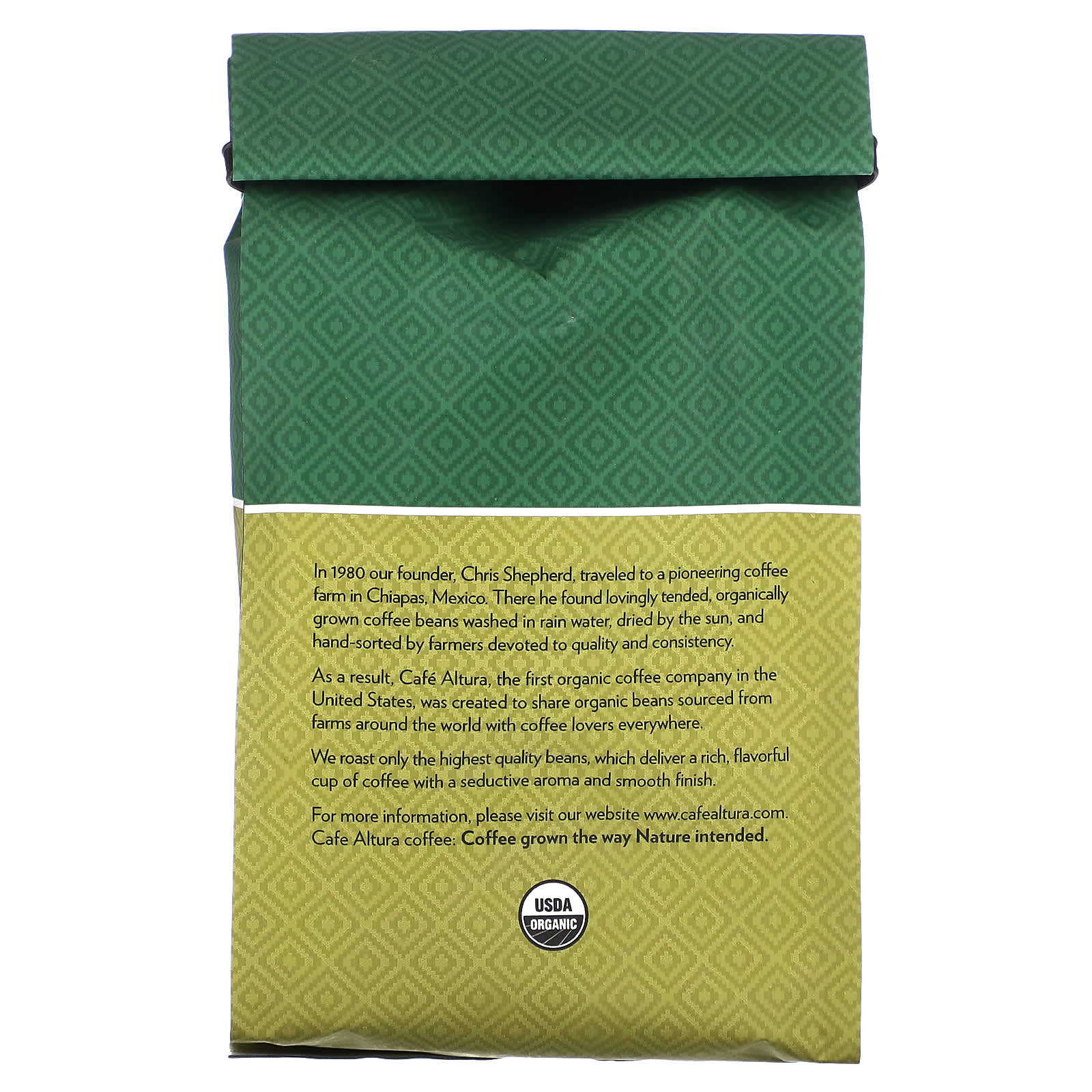 Cafe Altura, Organic Coffee, Colombia, Ground, Dark Roast, 10 oz (283 g)