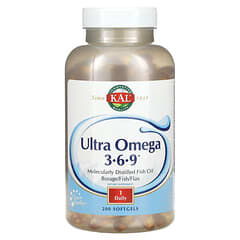 KAL, Ultra Omega 3-6-9, 200 Softgels