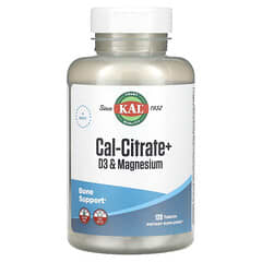 KAL, Cal-Citrate+ D3 & Magnesium, 120 Tablets