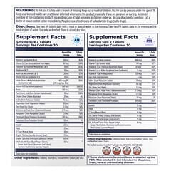 KAL, Multivitamin, Morning & Evening, 2 Pack, 60 Tablets Each