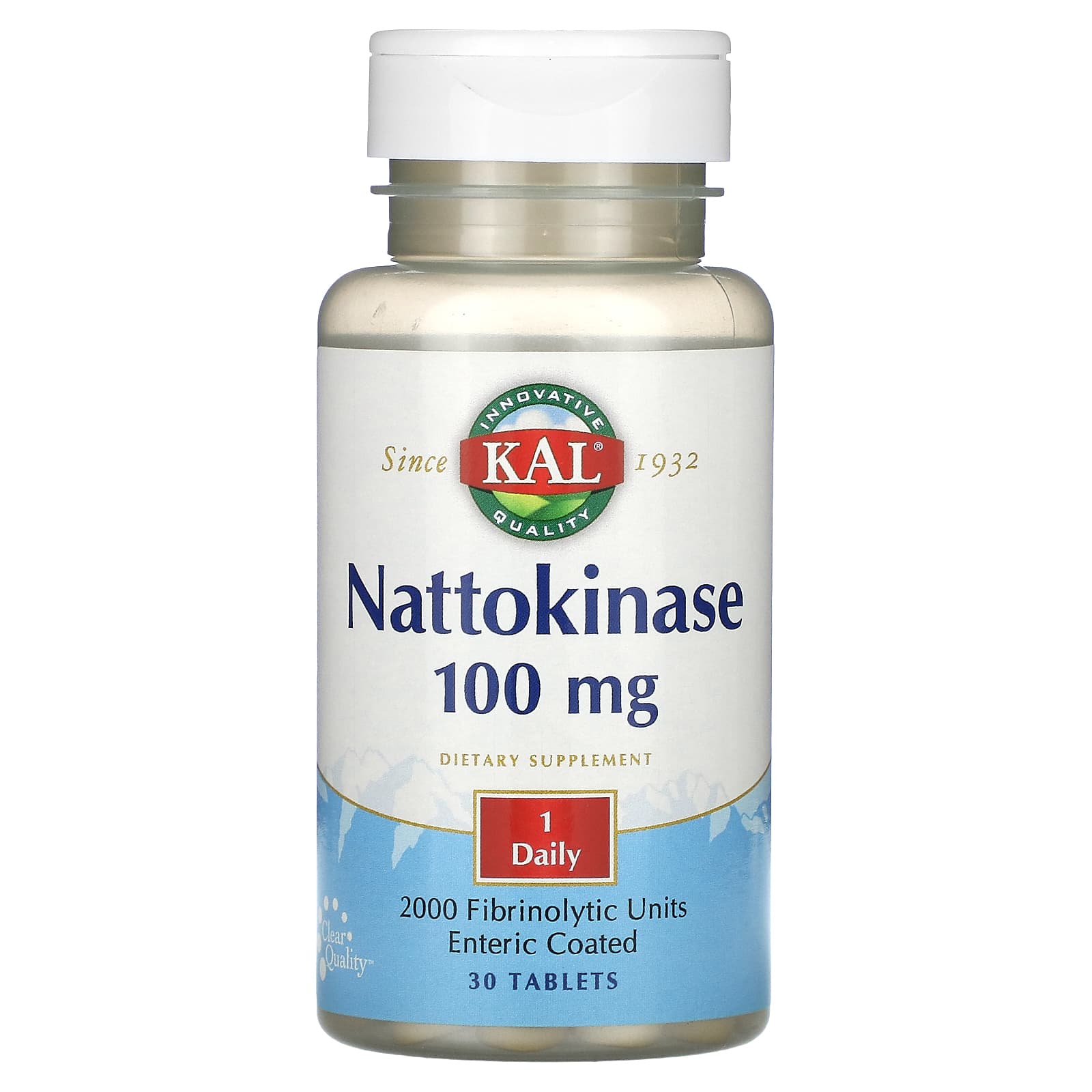 KAL, Nattokinase, 100 mg, 30 Tablets