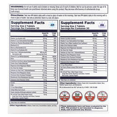 KAL, Women's 50+ Multivitamin, Morning & Evening, 2 Pack, 60 Tablets Each