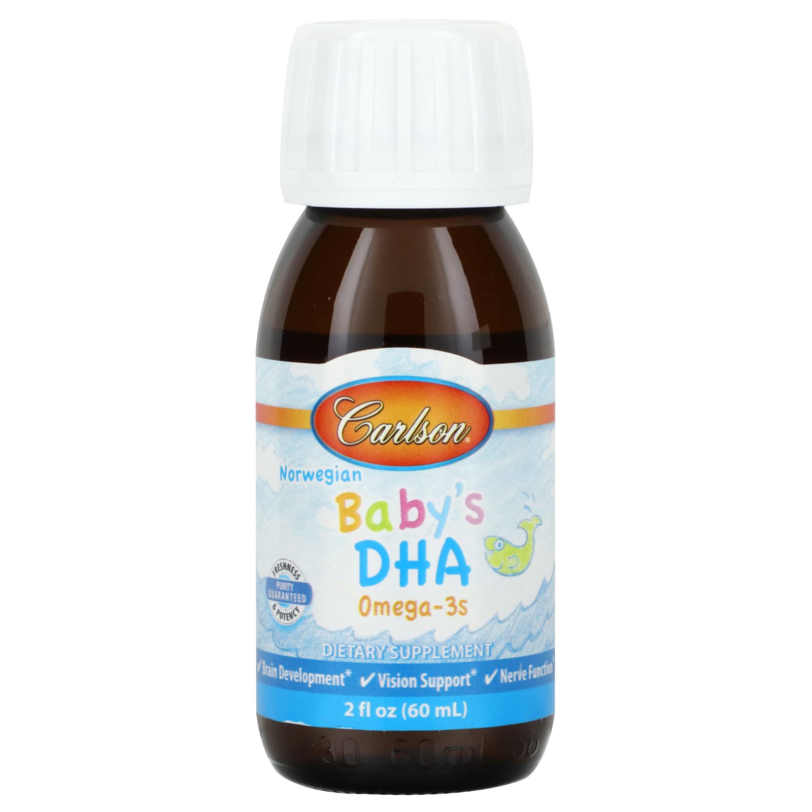 Carlson, Baby's DHA, 1,100 mg Omega-3s with Vitamin D3, 2 fl oz (60 ml)