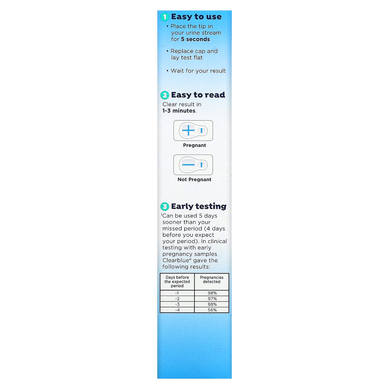 Clearblue, Fast & Accurate, Rapid Detection Pregnancy Test, 3 Tests Clearblue, Fast & Accurate, Rapid Detection Pregnancy Test, 3 Tests