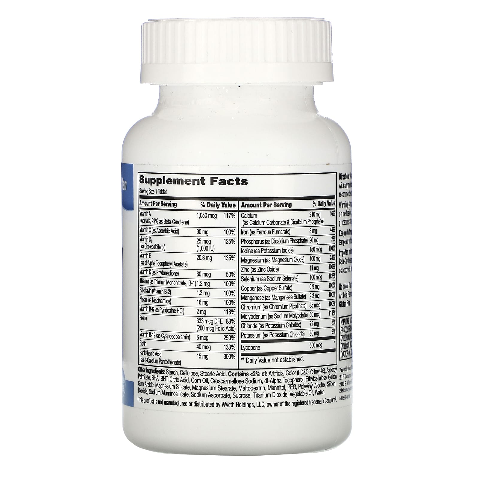 21st Century, Sentry Men, Multivitamin & Multimineral Supplement, 120 ...