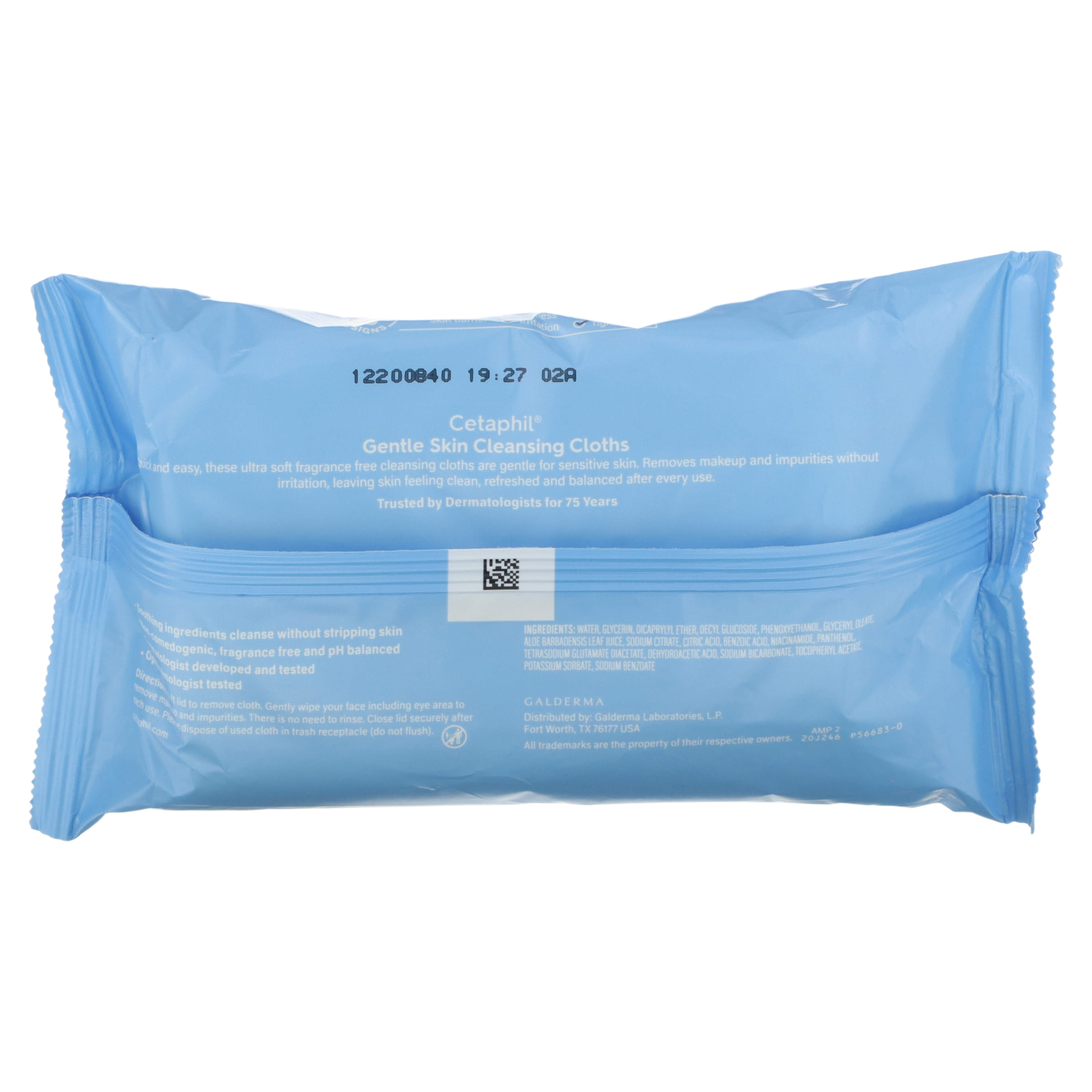 Cetaphil, Gentle Skin Cleansing Cloths, Fragrance Free, 25 Pre ...