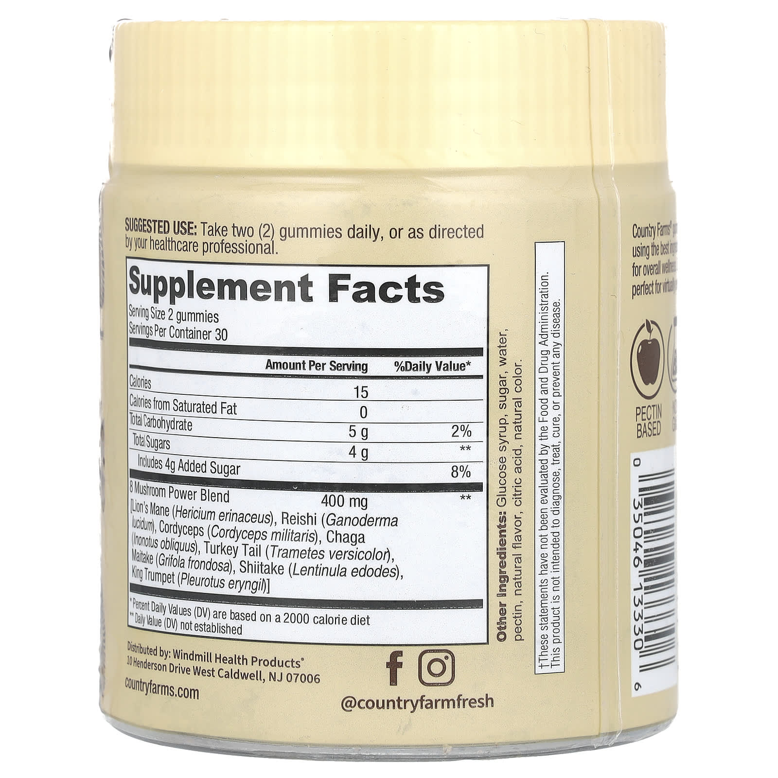 Country Farms, Native Mushrooms, Cola, 60 Gummies