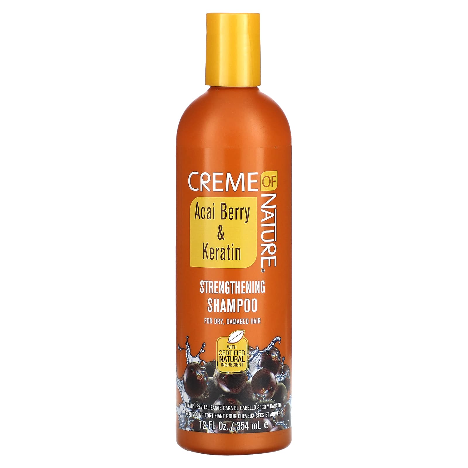 Creme Of Nature, Acai Berry & Keratin, Strengthening Shampoo, For Dry ...