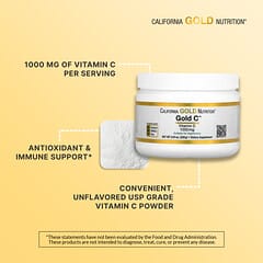 California Gold Nutrition, Gold C Powder, Vitamin C, 1,000 mg, 8.81 oz ...