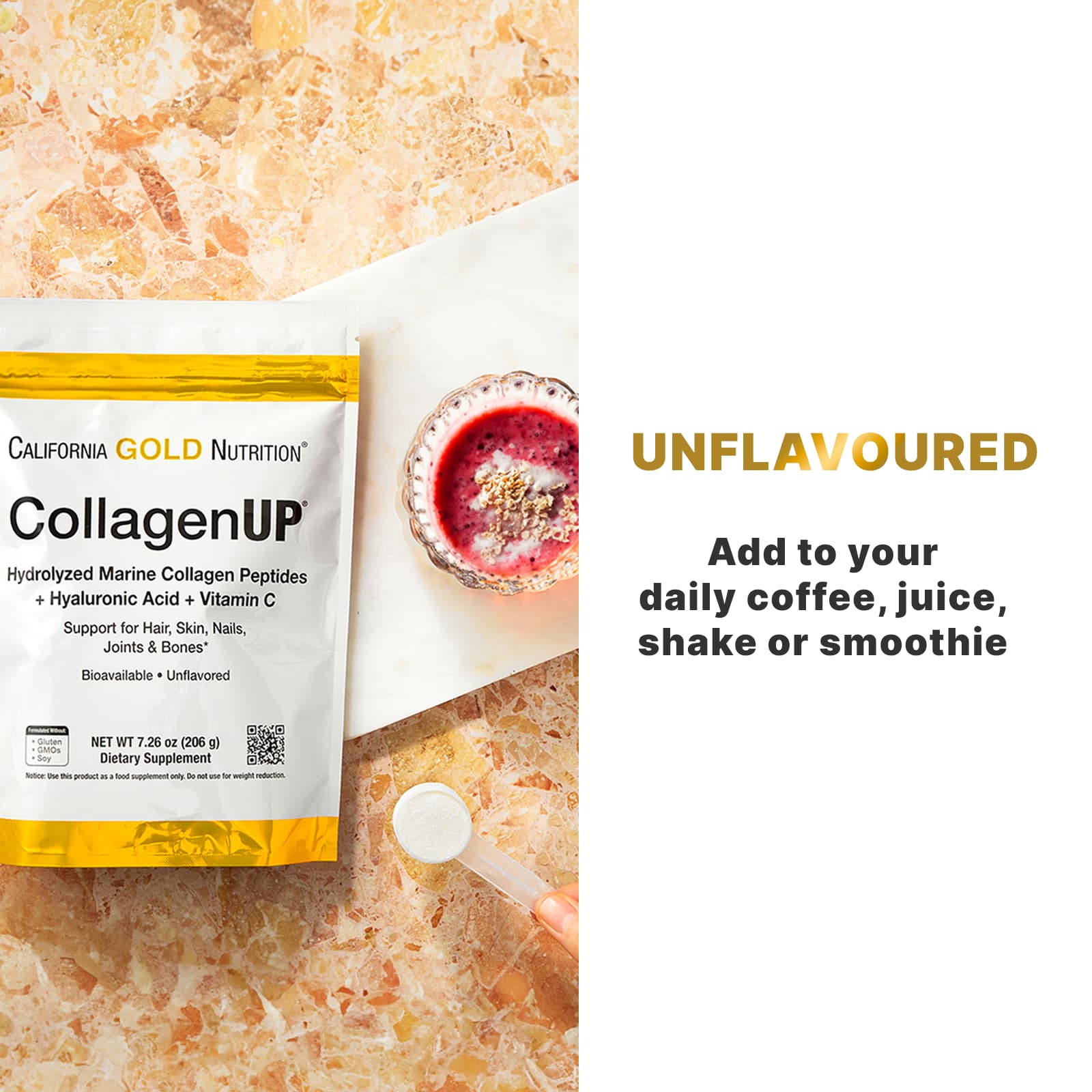 California Gold Nutrition, CollagenUP, Hydrolyzed Marine Collagen ...
