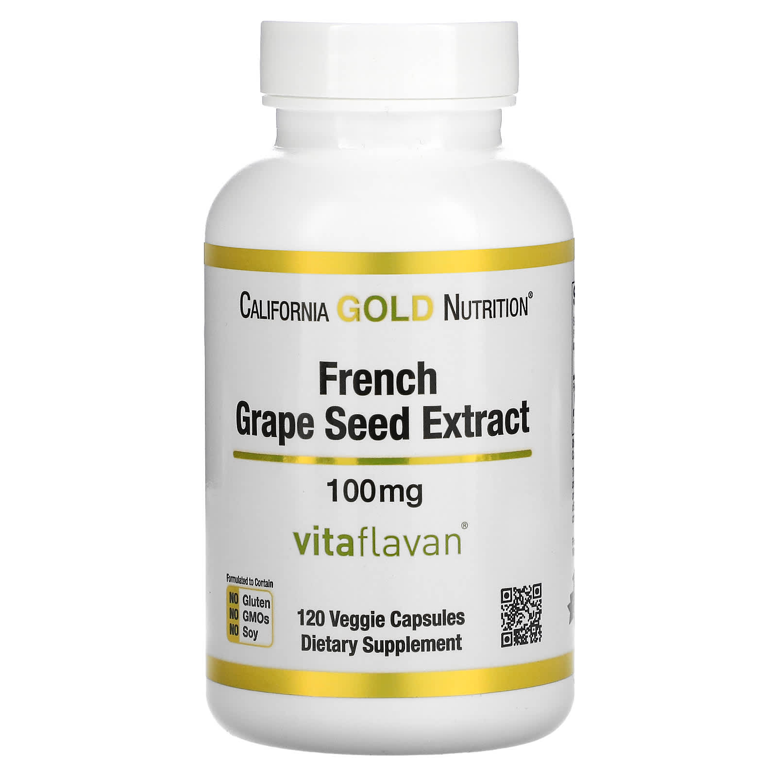 California Gold Nutrition, French Grape Seed Extract, VitaFlavan, 100 ...