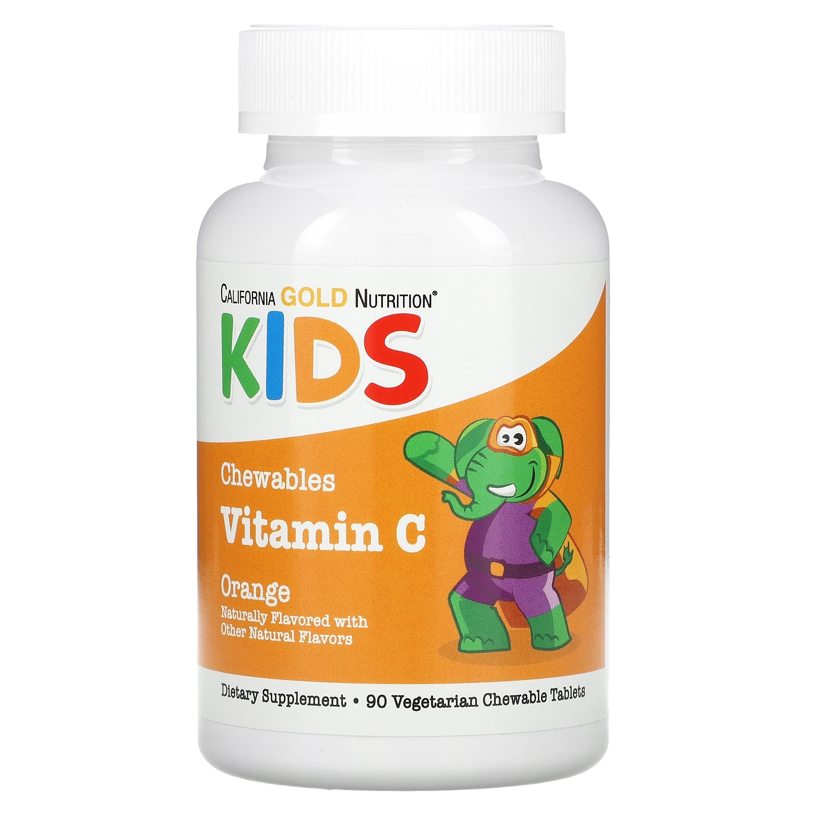California Gold Nutrition, Chewable Vitamin C for Children, Orange, 90 ...