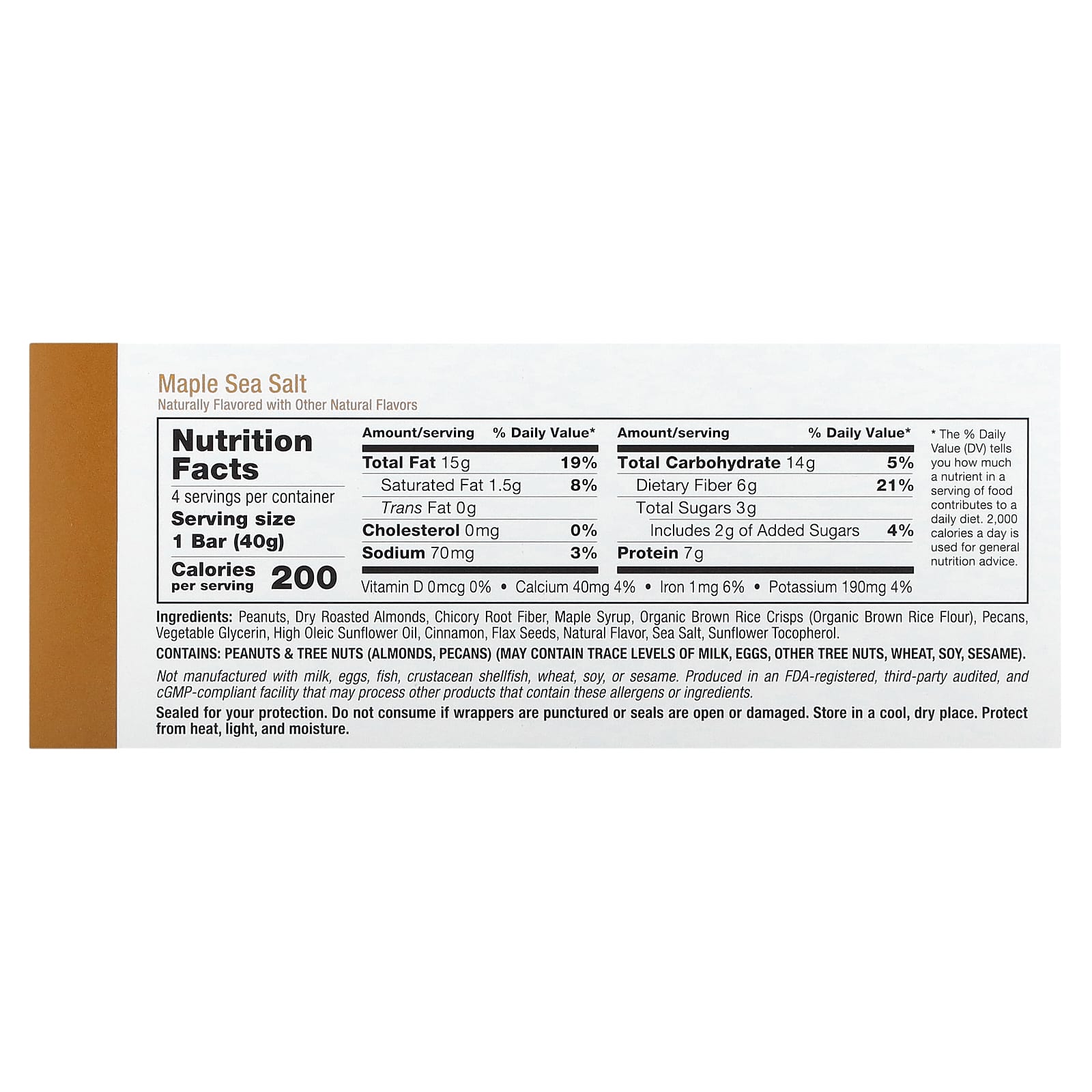 California Gold Nutrition, Foods, Variety Pack Snack Bars (Maple ...
