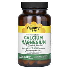 Country Life, Target-Mins, Calcium Magnesium with Vitamin D Complex ...