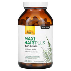 Country Life, Maxi-Hair Plus, 5,000 mcg, 240 Vegetarian Capsules (1,250 ...