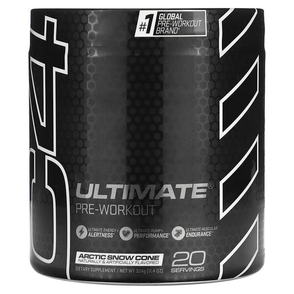 Cellucor C4 Ultimate Pre Workout Arctic Snow Cone 11 4 Oz 324 G