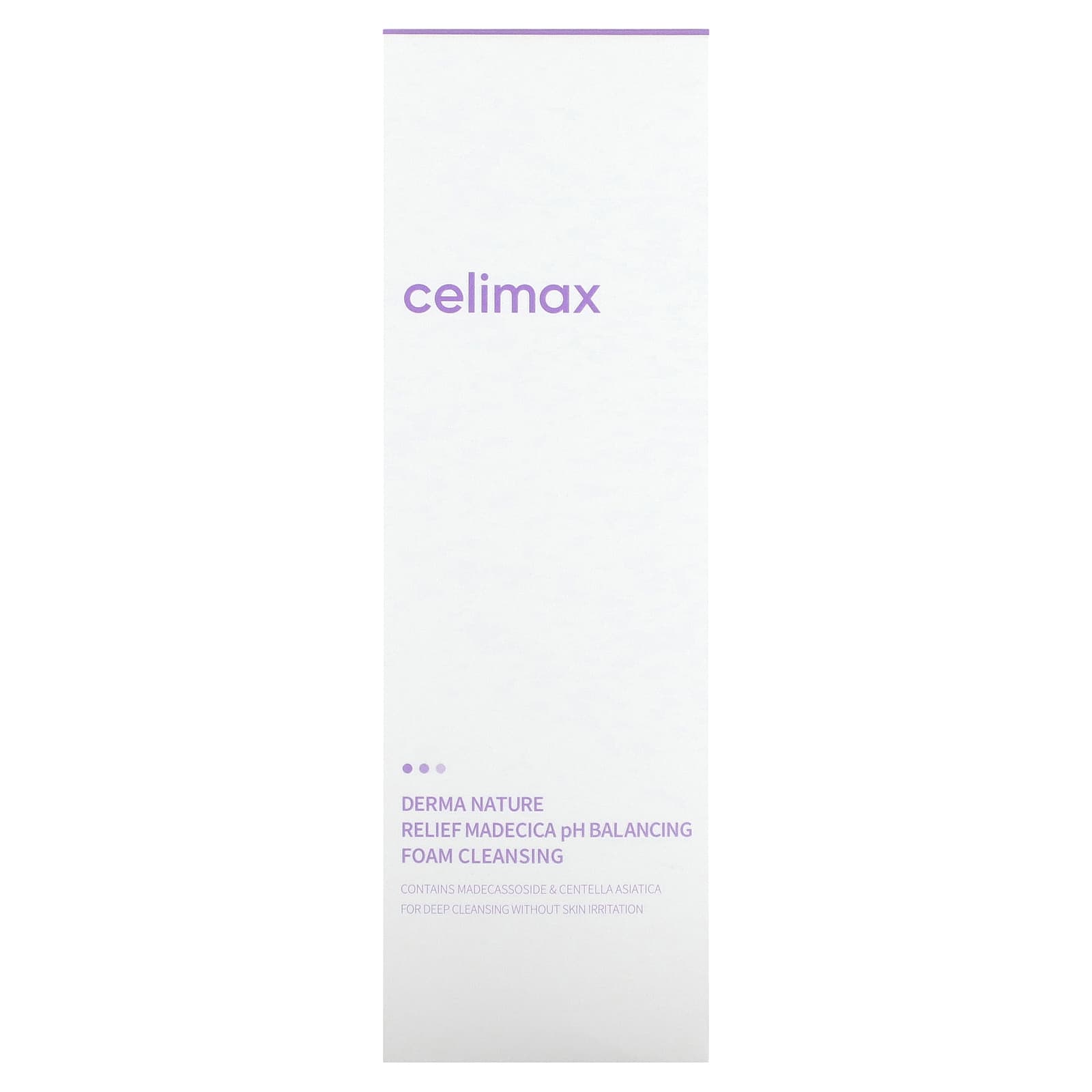 Celimax, Derma Nature Relief Madecica pH Balancing Foam Cleansing, 5.07 ...