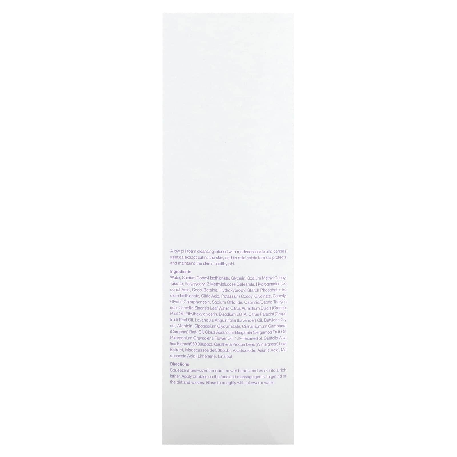 Celimax, Derma Nature Relief Madecica pH Balancing Foam Cleansing, 5.07 ...