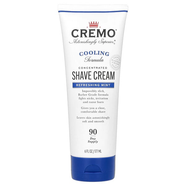 Cremo, Shave Cream, Refreshing Mint, 6 fl oz (177 ml)