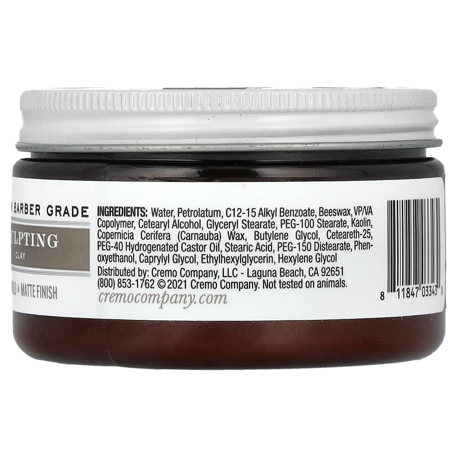 Cremo, Premium Barber Grade Sculpting Clay, High Hold & Matte Finish, 4 ...