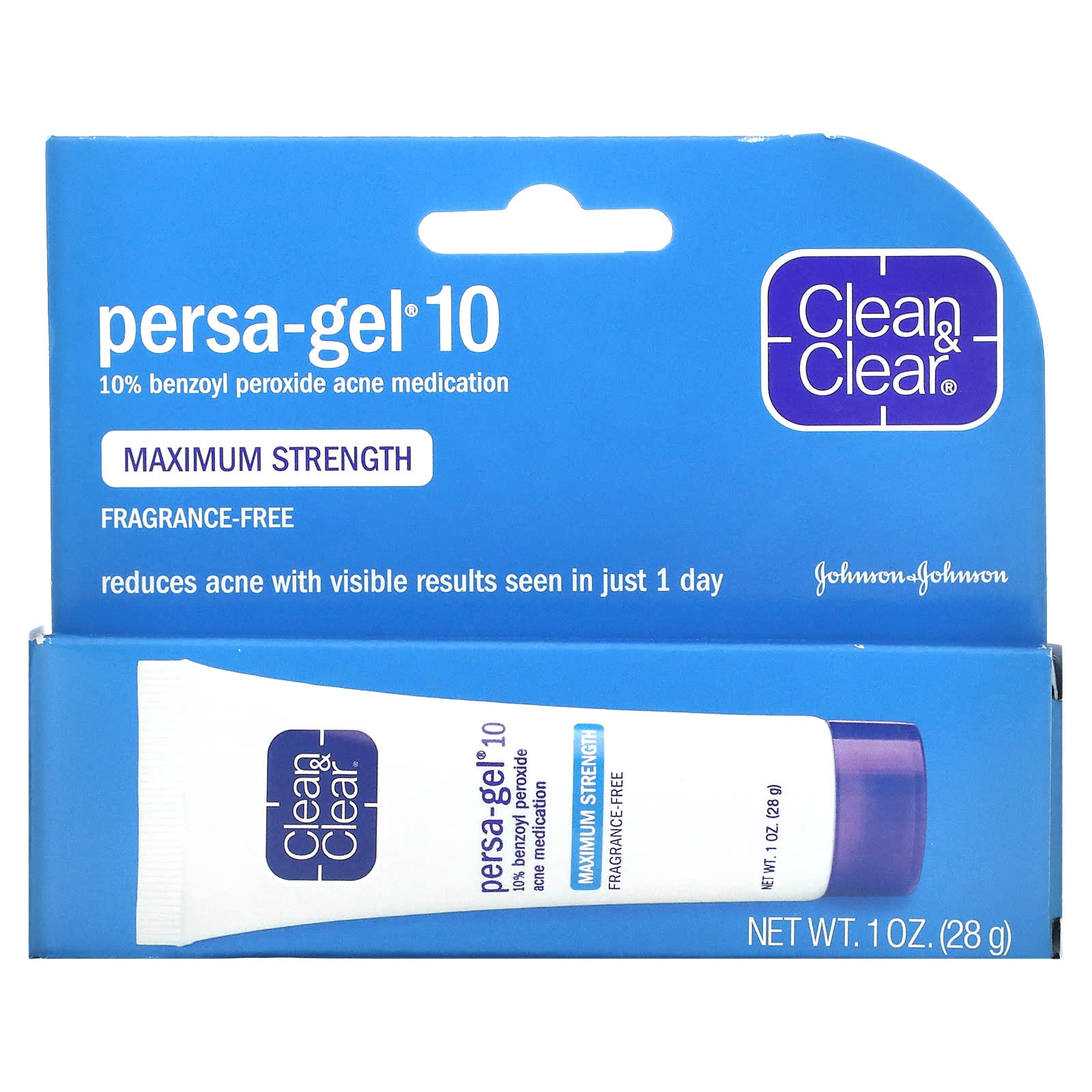 Clean & Clear, Persa-Gel 10, Maximum Strength, 1 oz (28 g)