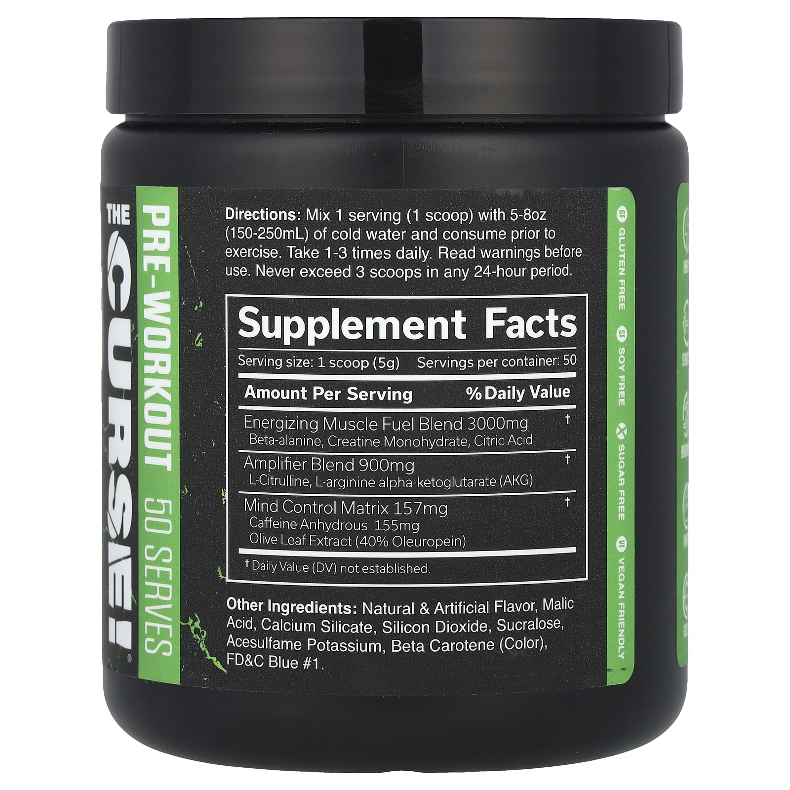 JNX Sports, The Curse!® Pre-Workout, Green Apple, 8.8 oz (250 g)