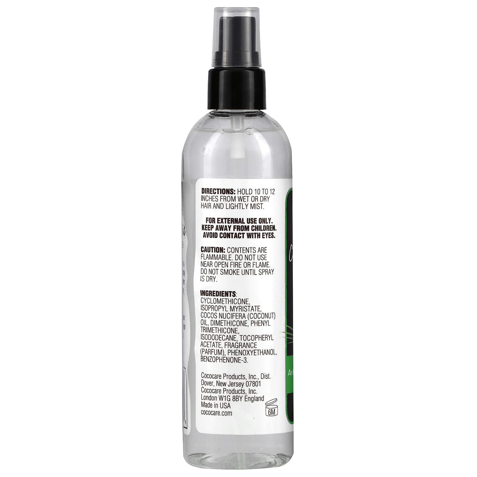 Cococare, Coconut Oil Hair Shine, 6 fl oz (180 ml)