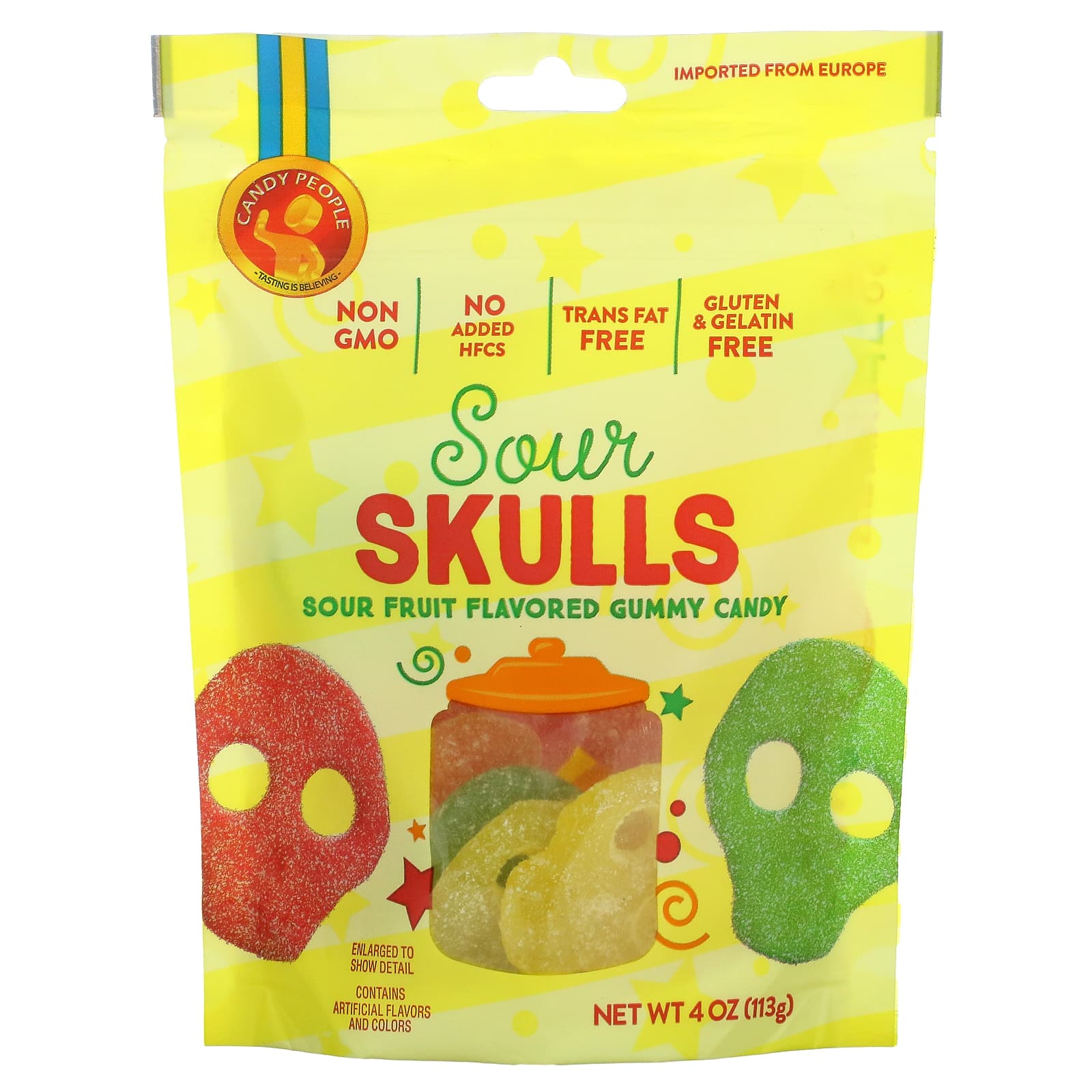 Candy People Sour Skulls Sour Fruit 4 Oz 113 G candy-people-sour-skulls-sour-fruit-4-oz-113-g