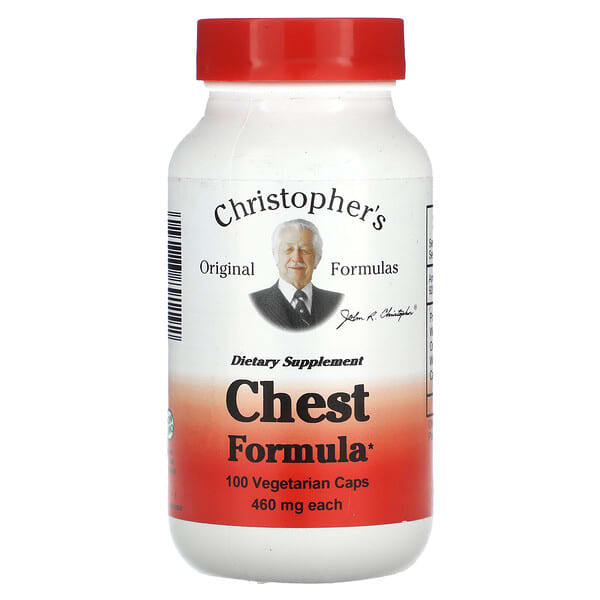 Christopher's Original Formulas, Chest Formula, 460 mg, 100 Vegetarian Caps