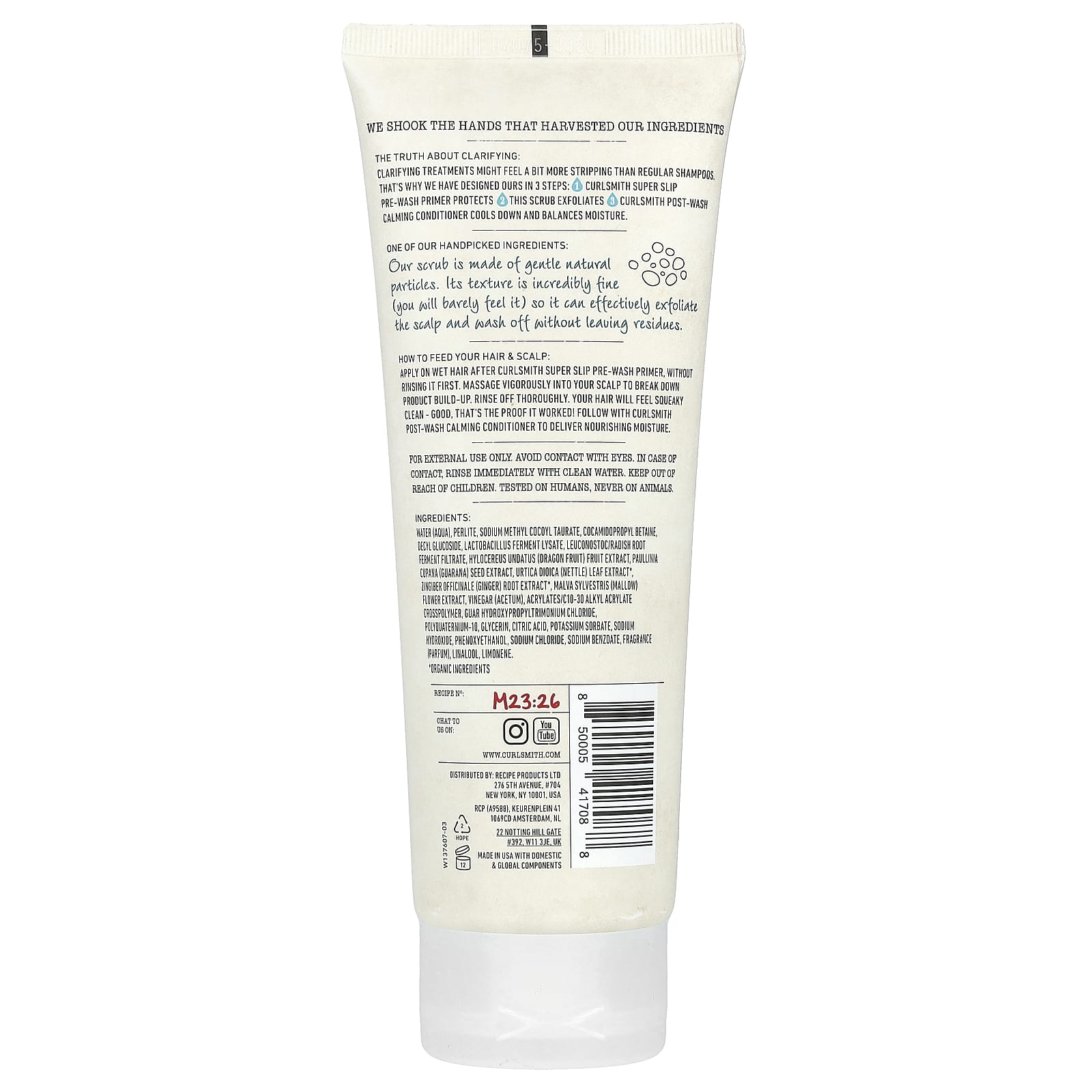 Curlsmith, Wash & Scrub Detox Shampoo, All Hair Types, 8 fl oz (237 ml)