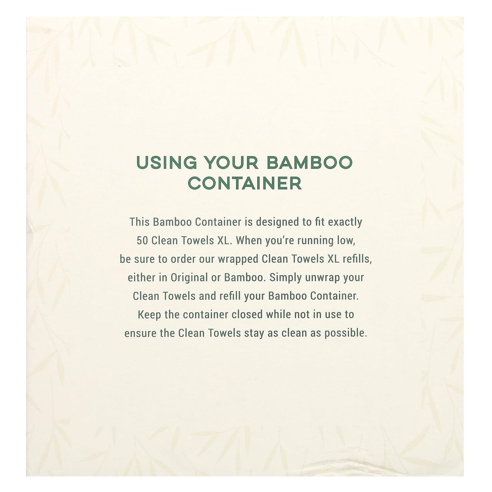 Clean Skin Club, Luxe Bamboo Box, Clean Towels XL, Container with Cover ...