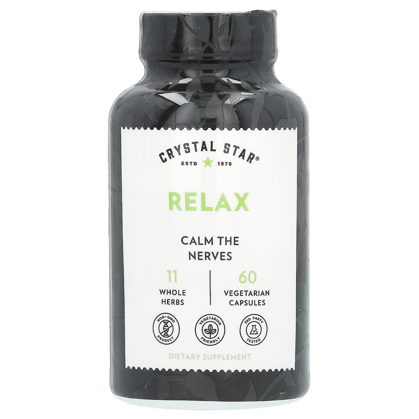 Crystal Star, Relax, 60 Vegetarian Capsules