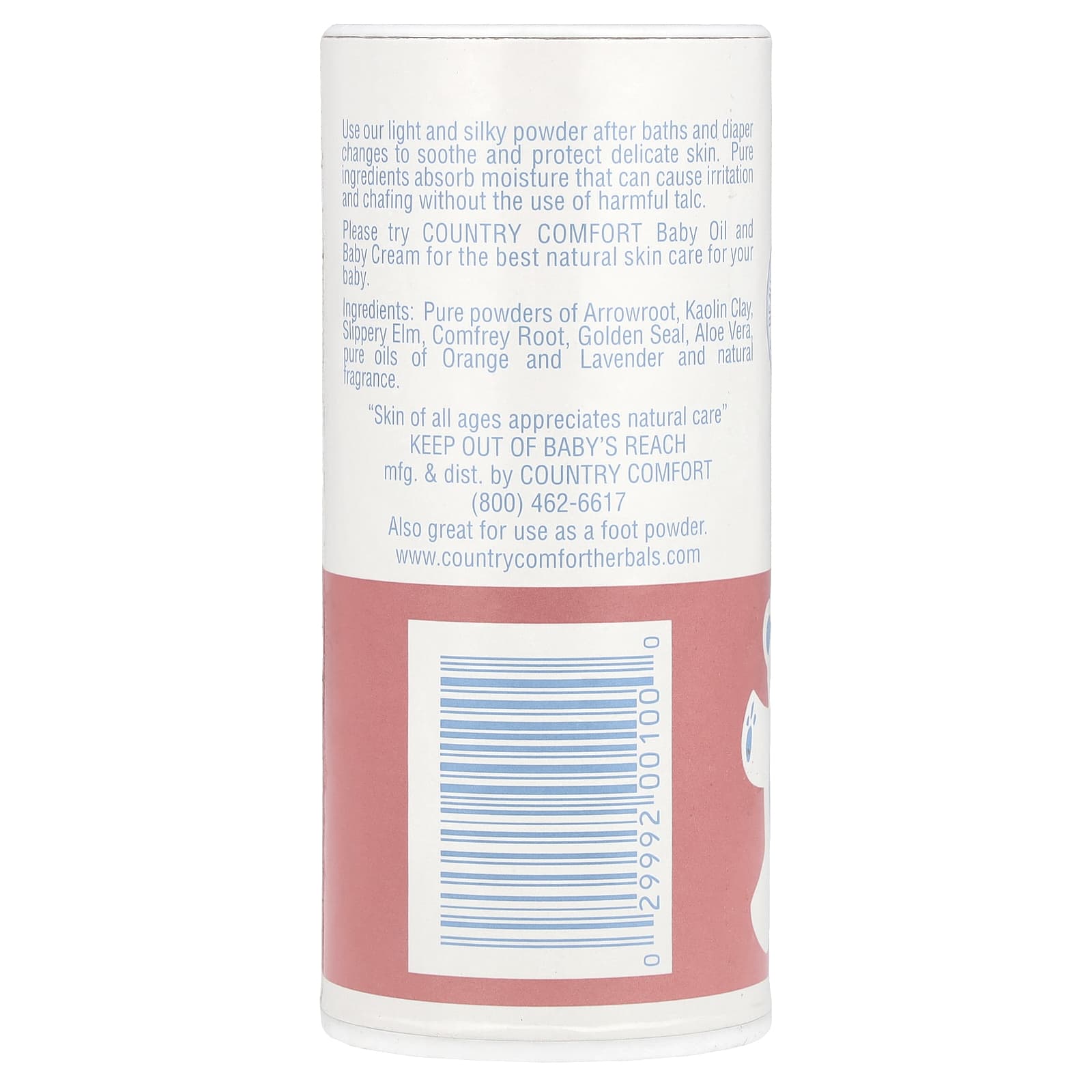 Country Comfort, Baby Powder, 3 oz (81 g)