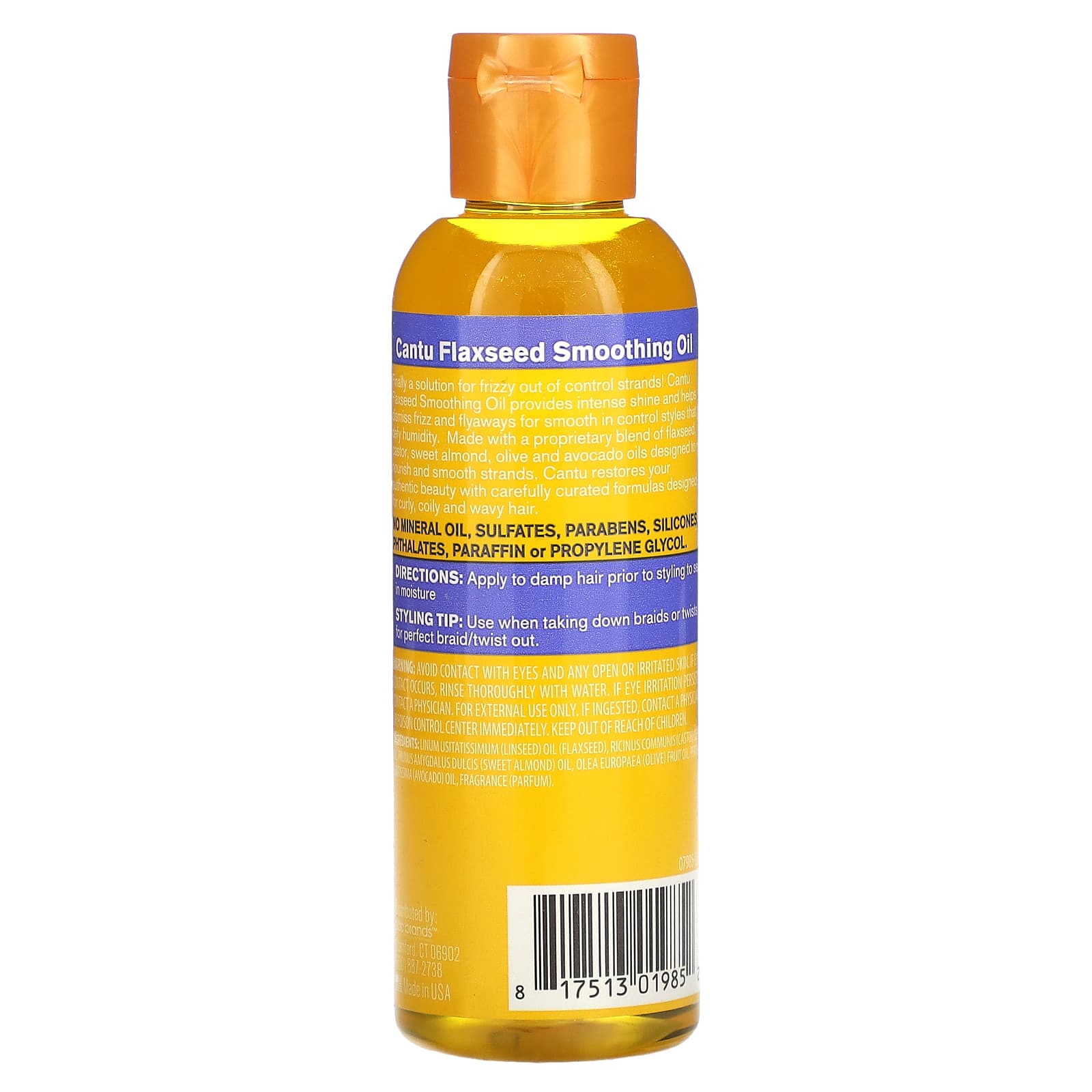 Cantu Flaxseed Smoothing Oil 3 4 Fl Oz 100 Ml