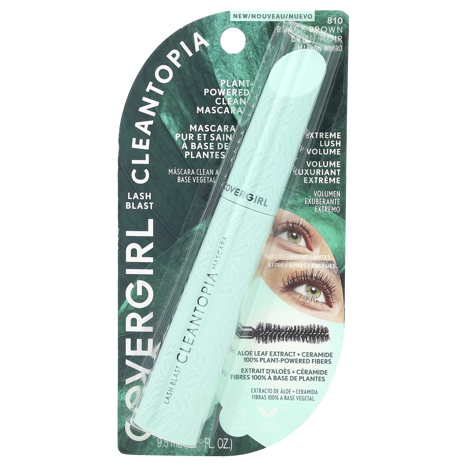 Covergirl, Lash Blast, Cleantopia Mascara, 810 Black Brown, 0.32 fl oz ...