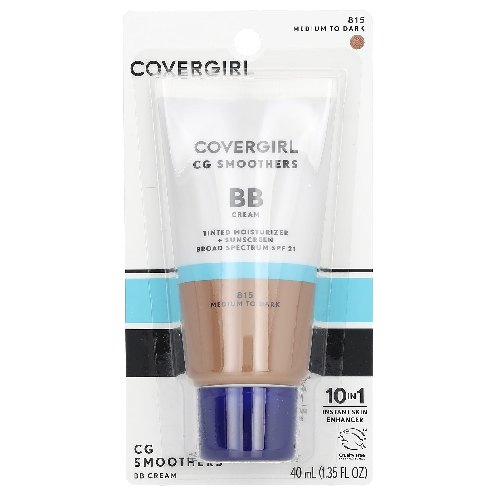 Covergirl, CG Smoothers, BB Cream, SPF 21, 815 Medium To Dark, 1.35 fl ...