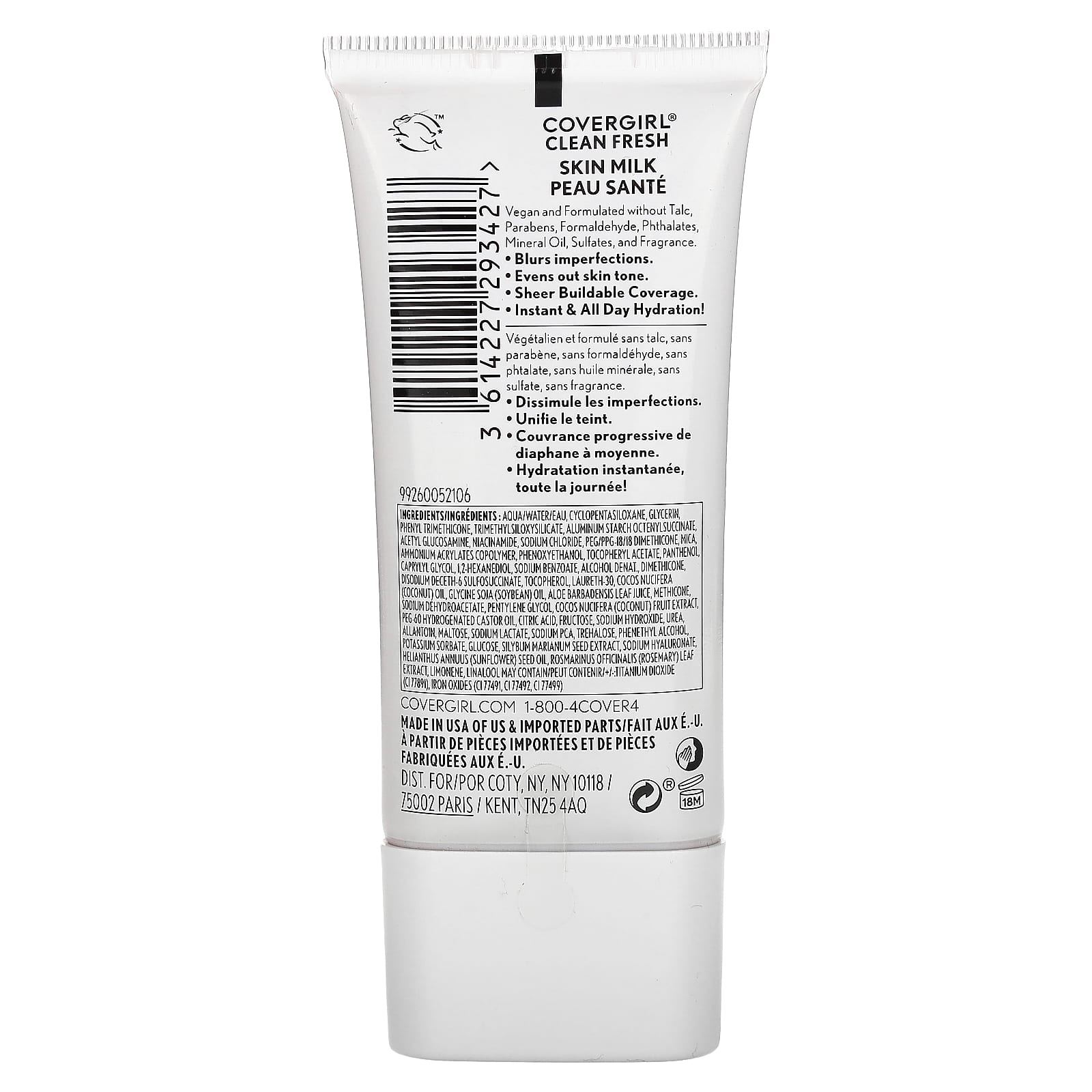 Covergirl, Clean Fresh, Skin Milk Nourishing Foundation, nährende ...
