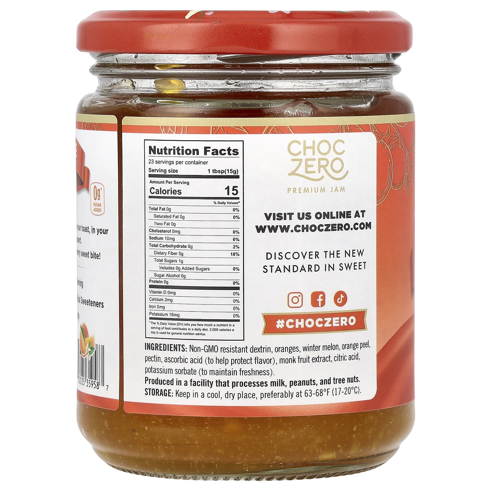 ChocZero, Orange Marmalade Style, 12 oz (340 g)