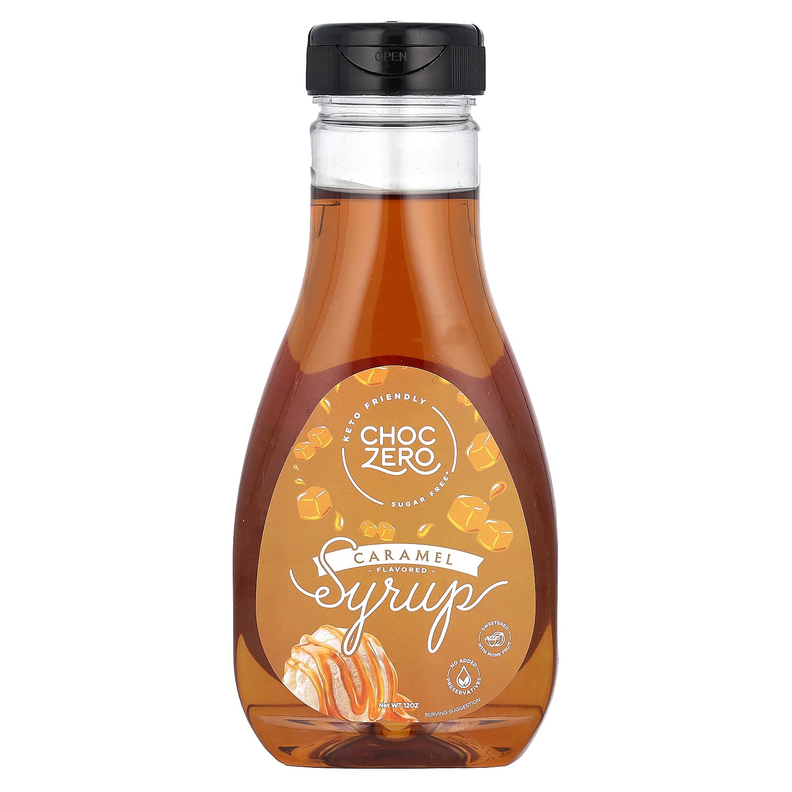 ChocZero, Caramel Syrup, Sugar Free, 12 oz