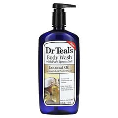 Dr. Teal's, Body Wash With Pure Epsom Salt, Coconut Oil, 24 fl oz (710 ml)