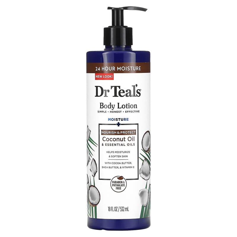 Body Lotion Nourish Protect Coconut Oil Essential Oils 18 fl oz 532 ml